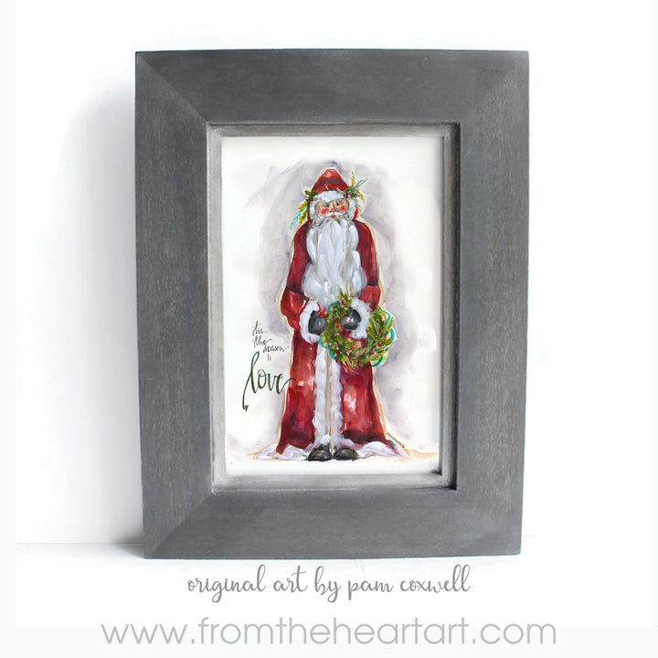 Christmas Santa Love – From the Heart Art