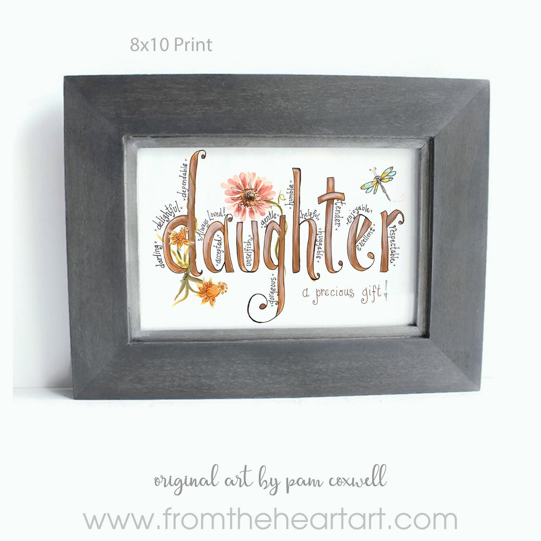 Daughter - Word Art – From the Heart Art
