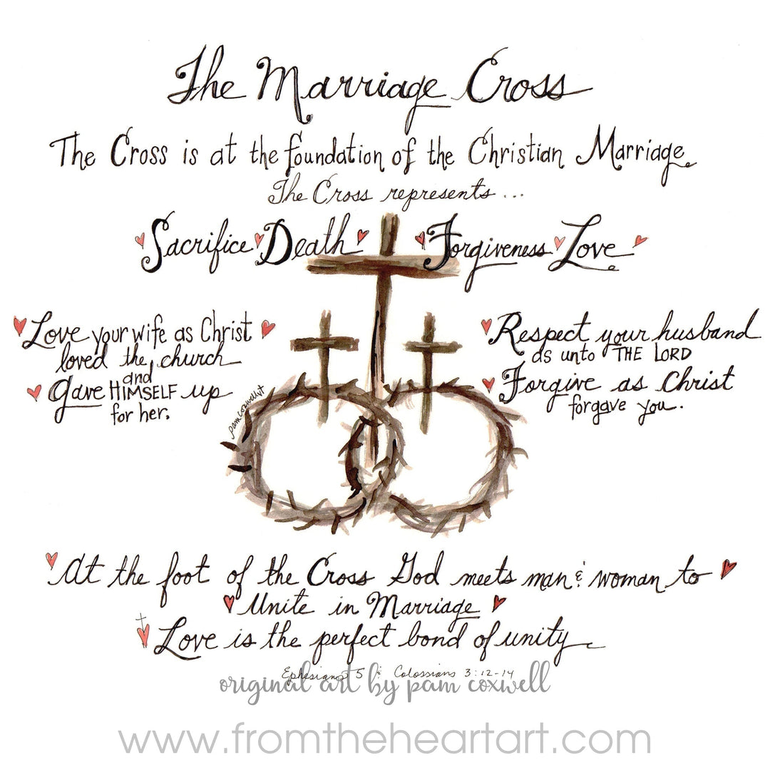 Marriage Cross – From the Heart Art
