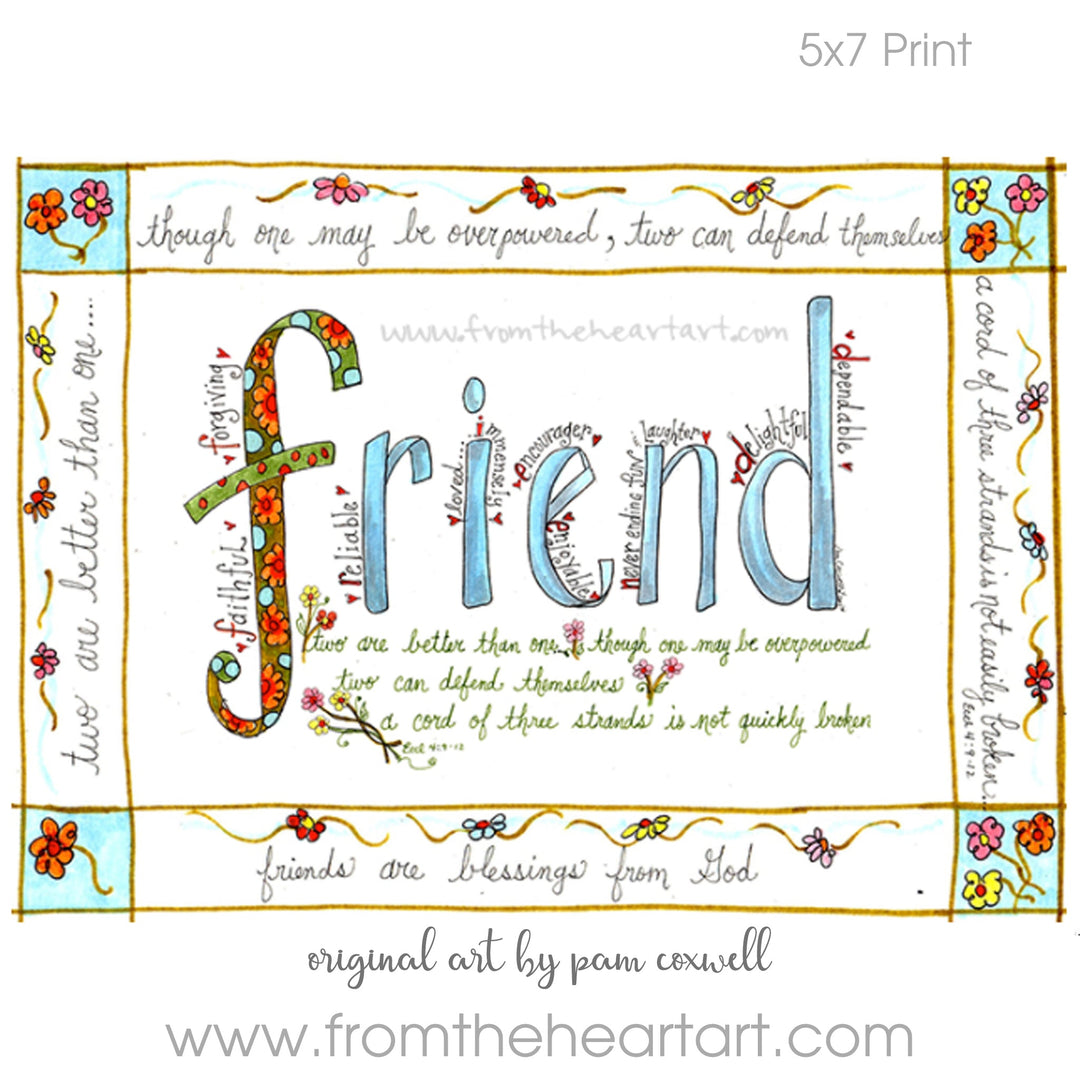 Friend with Border – From the Heart Art