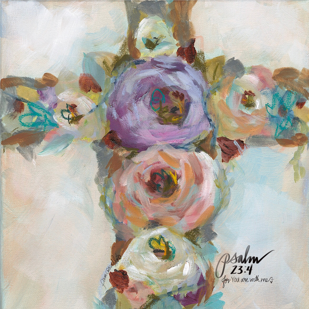 Psalm 23 Cross – From the Heart Art
