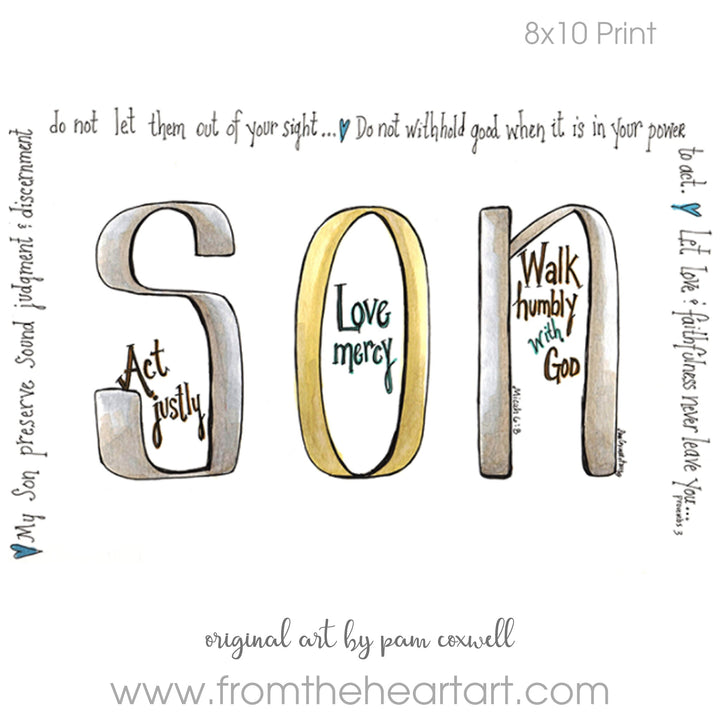 Son - Word Art – From the Heart Art