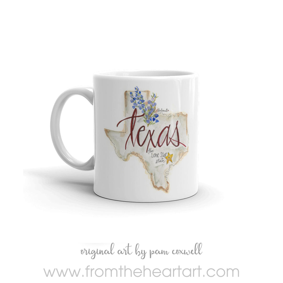 Texas - State Design – From the Heart Art