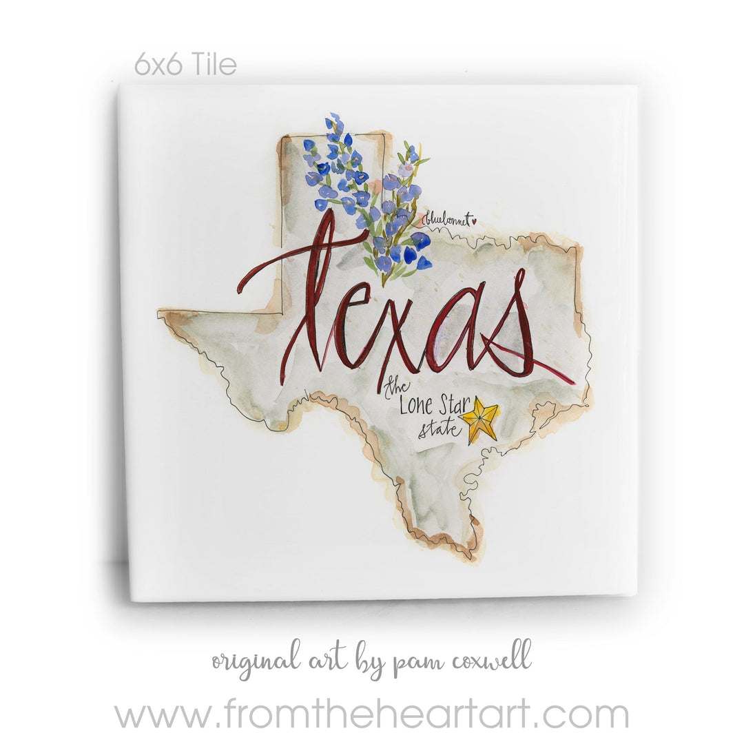 Texas - State Design – From the Heart Art